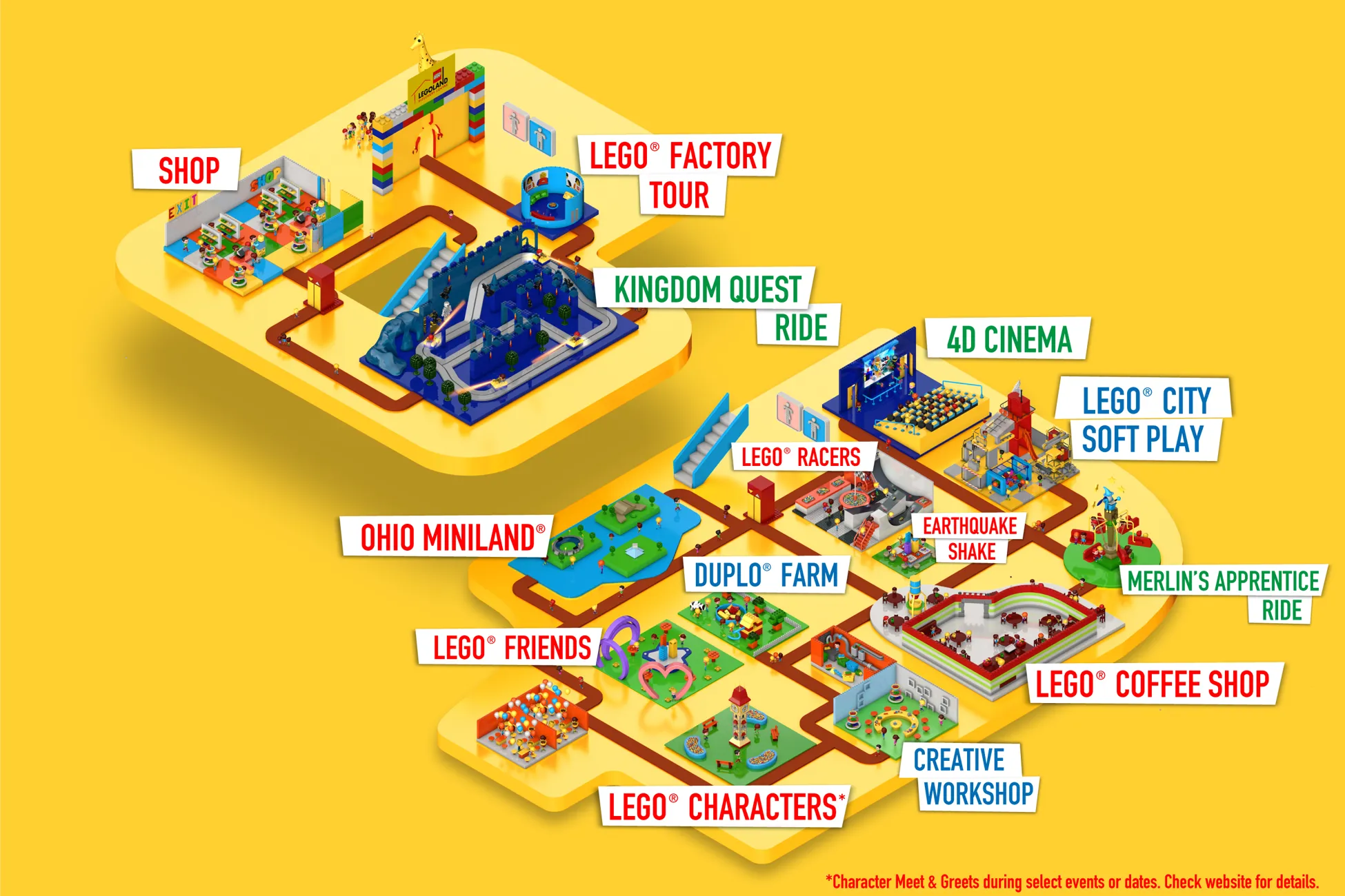 Attraction Map | LEGOLAND Discovery Center Columbus